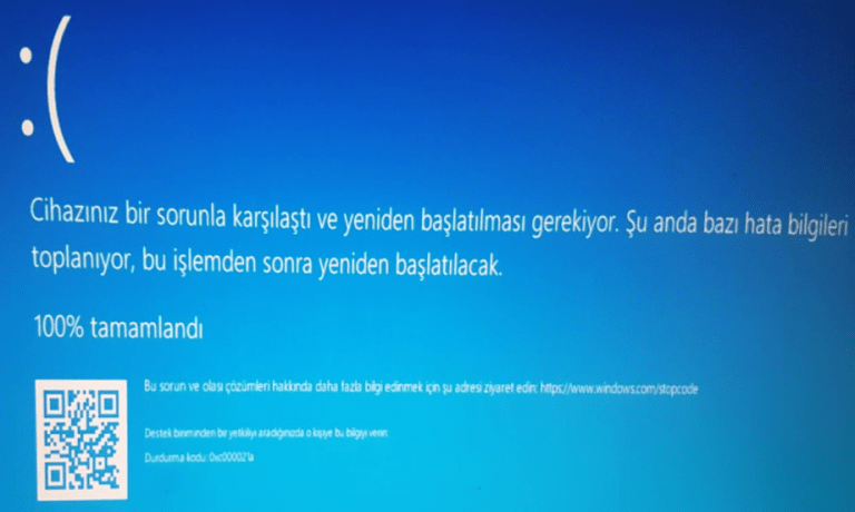 Mavi ekran hatası neden olur? - Murat Berber